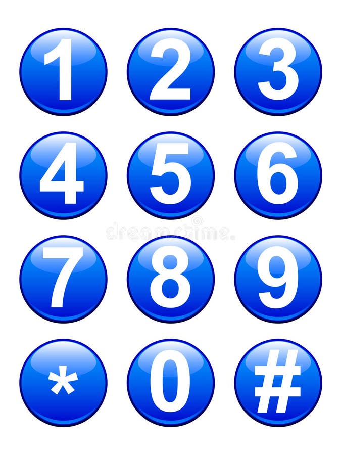 Numbers Buttons stock vector. Illustration of calculator - 15195535