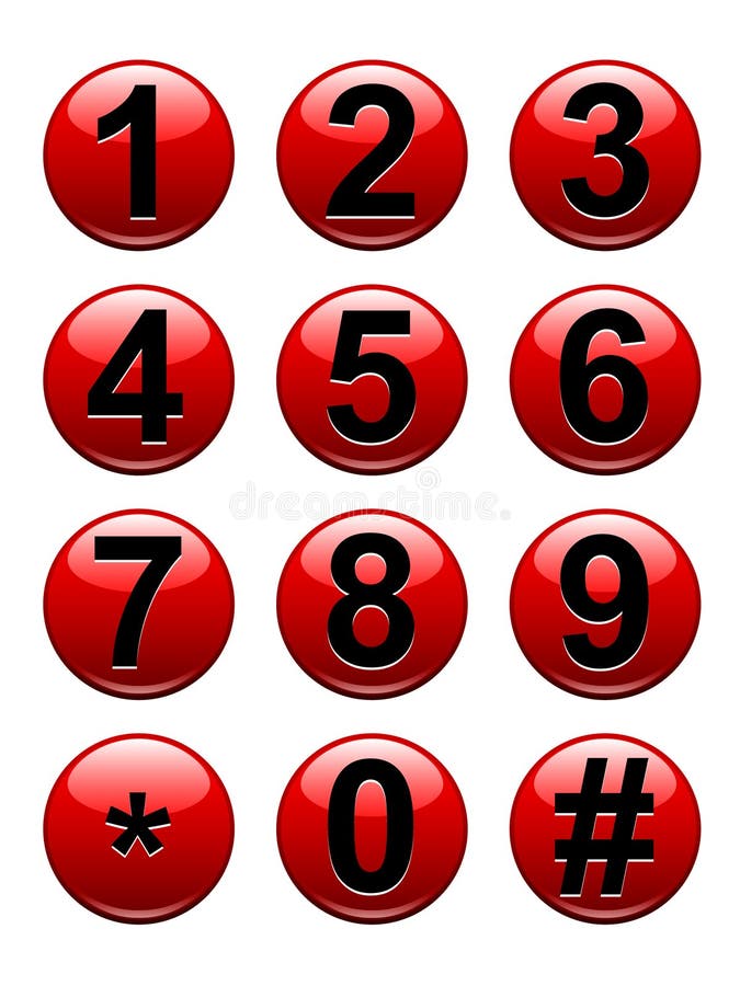 Button number icon stock vector. Illustration of board - 8324477
