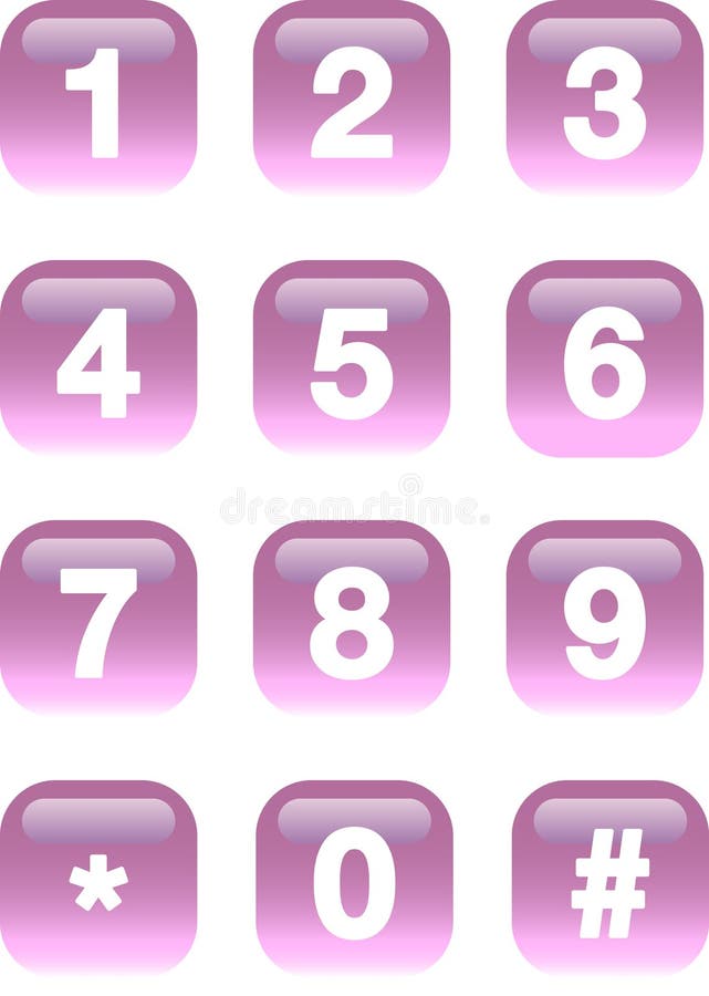 Numbers buttons stock illustration. Illustration of computer - 4055590