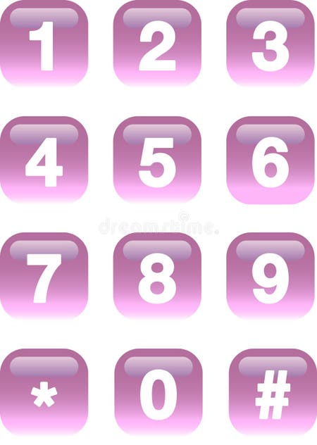 Numbers buttons stock illustration. Illustration of communication - 4055593