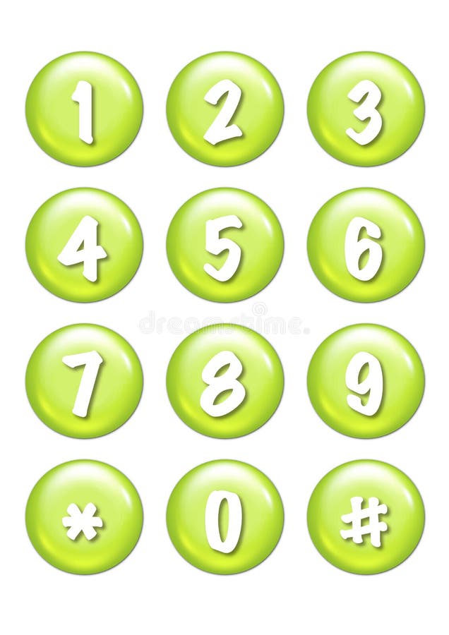 Numbers buttons stock illustration. Illustration of computer - 4055590