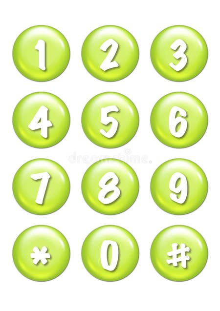 Numbers buttons stock illustration. Illustration of four - 4887237