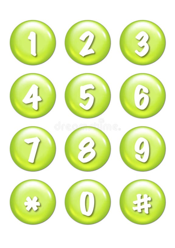 Numbers buttons stock illustration. Illustration of four - 4887237