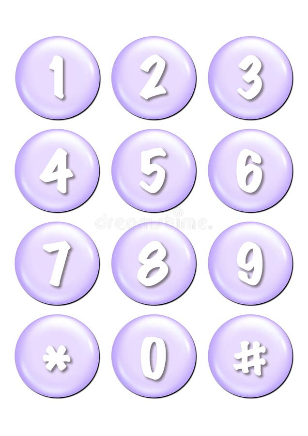 Numbers buttons stock illustration. Illustration of computer - 4055590