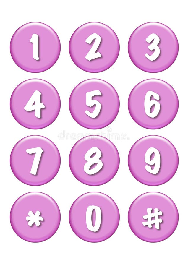 Numbers buttons stock illustration. Illustration of computer - 4055590