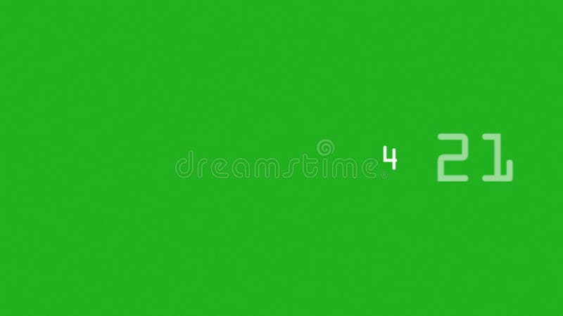 Numbers from Center Green Screen Motion Graphics Stock Footage - Video ...