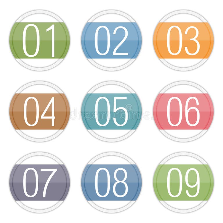 Numbers Circles Stock Illustrations – 4,644 Numbers Circles Stock ...