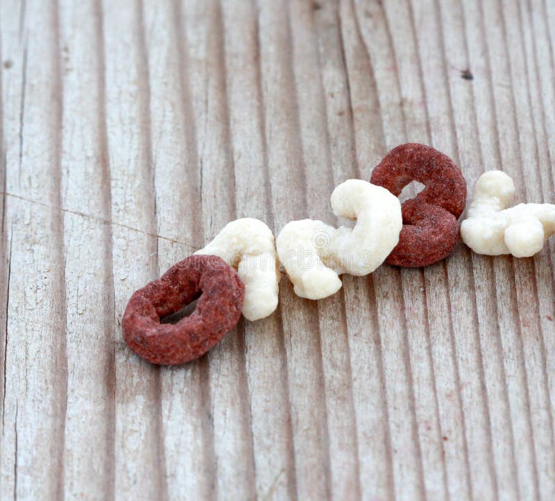 Numbers Cold Cereals, Quick Breakfast for Kids Stock Photo - Image of ...