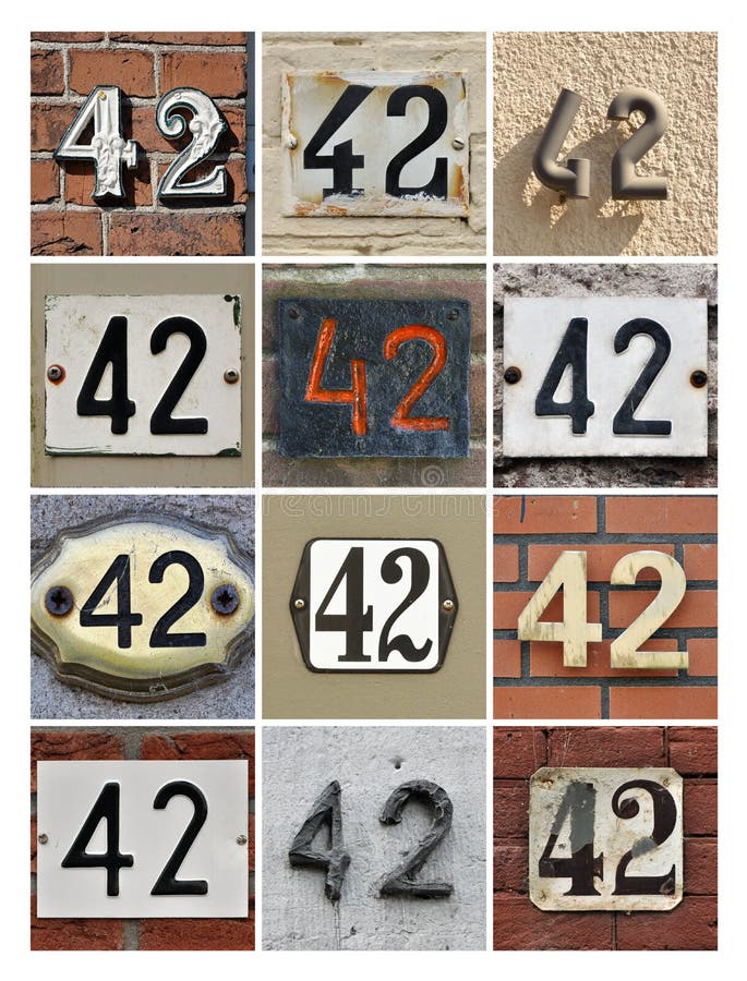 Numbers 42 stock image. Image of design, concept, collection - 37147115