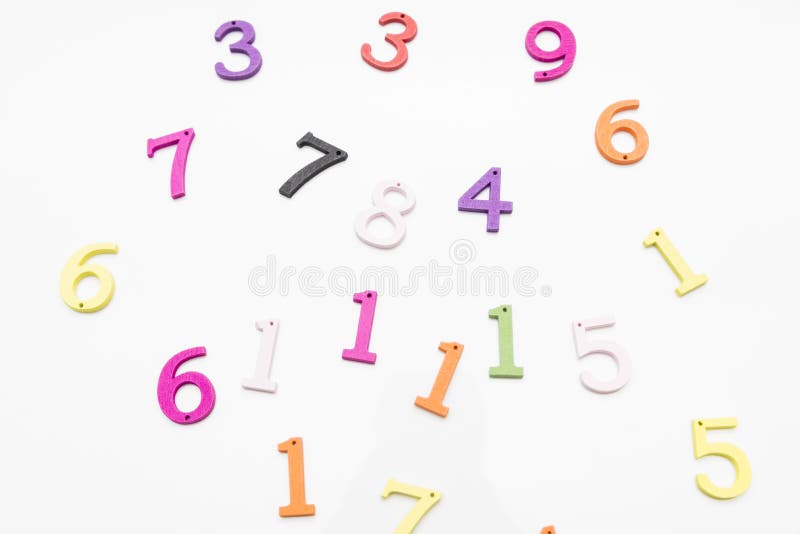 Numbers of colors stock photo. Image of signs, environment - 50172496