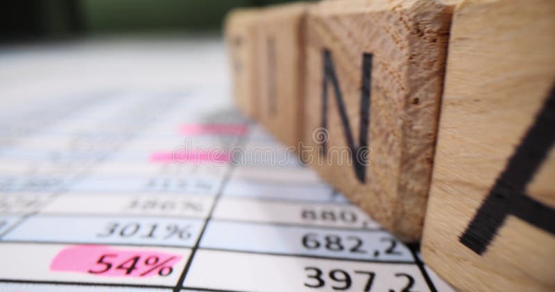 Document with Columns of Numbers on Table in Office Stock Video - Video ...