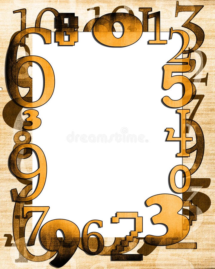 Numbers composition stock illustration. Illustration of five - 48915428