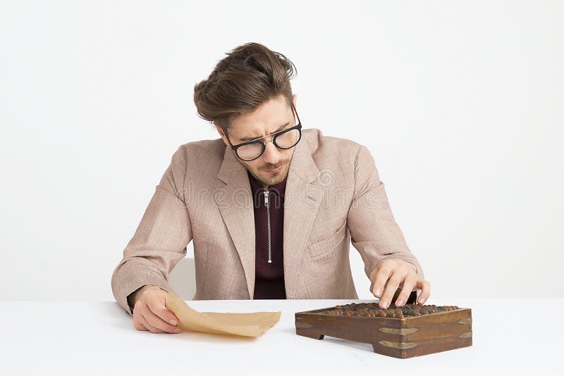 Numbers Counting Requires Concentration Trying To Get Work Done in Old ...