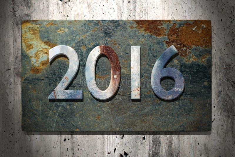 2016 numbers stock illustration. Illustration of time - 60847586