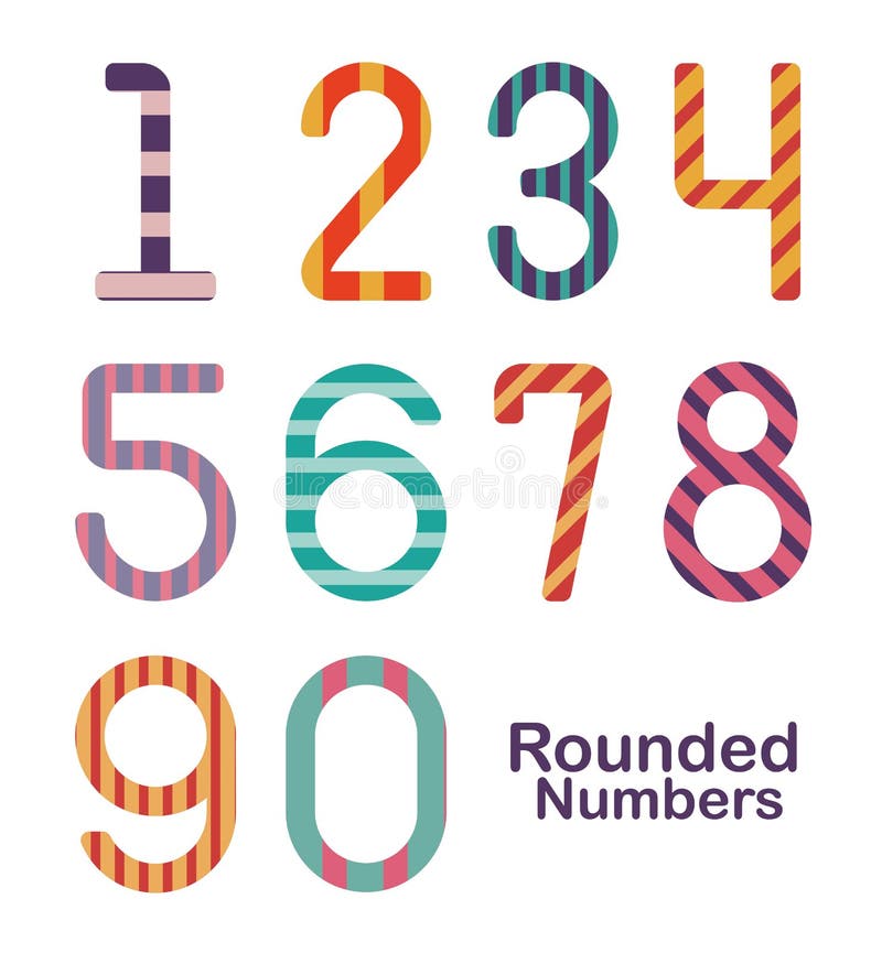 Numbers design stock vector. Illustration of digits, pattern - 40307099
