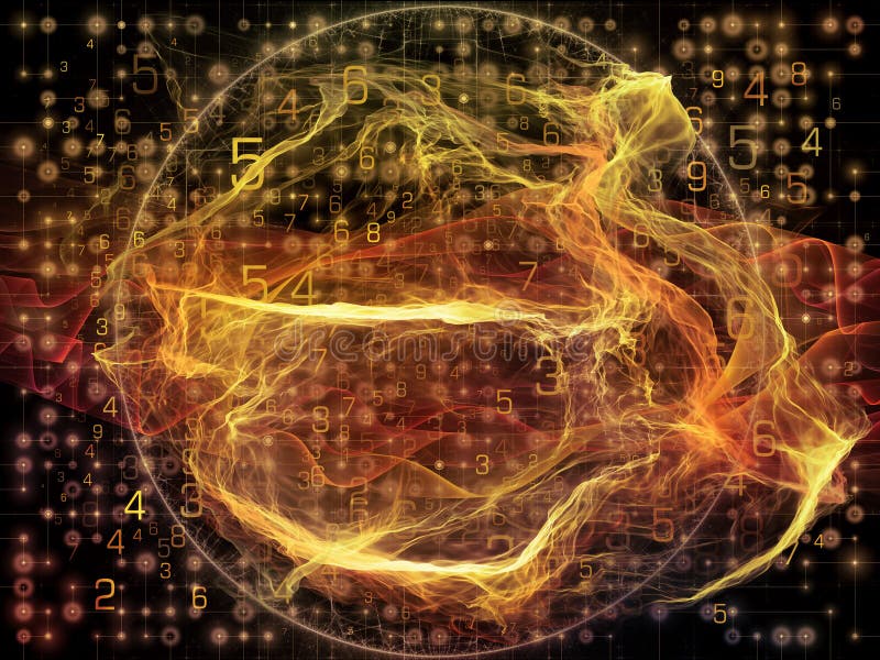 Numbers of Digital Grid stock photo. Image of design - 80865952