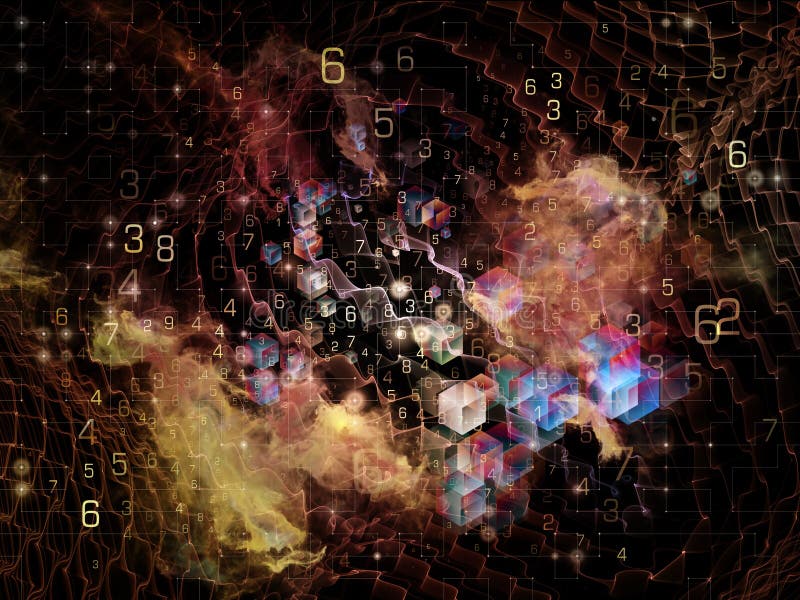 Numbers of Digital Grid stock image. Image of element - 73792335