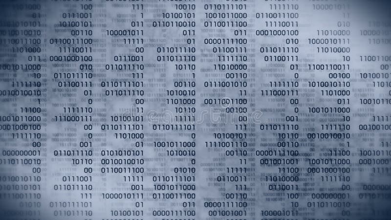 Binary Code Gray Background. Web Online Streaming with Digital ...