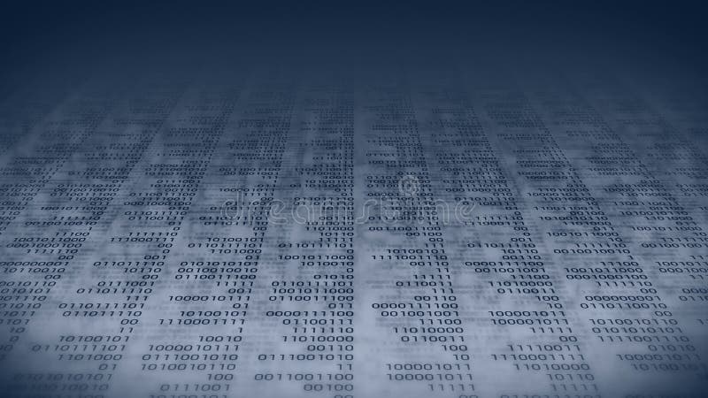 Binary Code Gray Background. Web Online Streaming with Digital ...