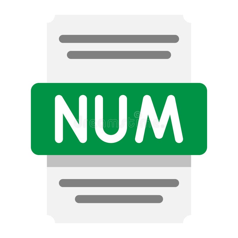 Numbers Document Spreadsheet Flat Icons for Business Analytics ...