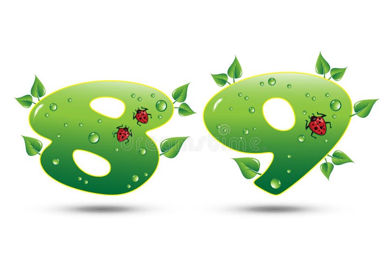 Numbers: eight stock illustration. Illustration of number - 10398265