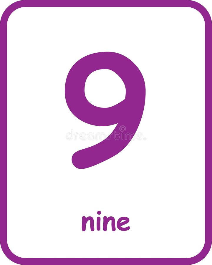Numbers Flashcard Learning Stock Illustrations – 1,186 Numbers ...