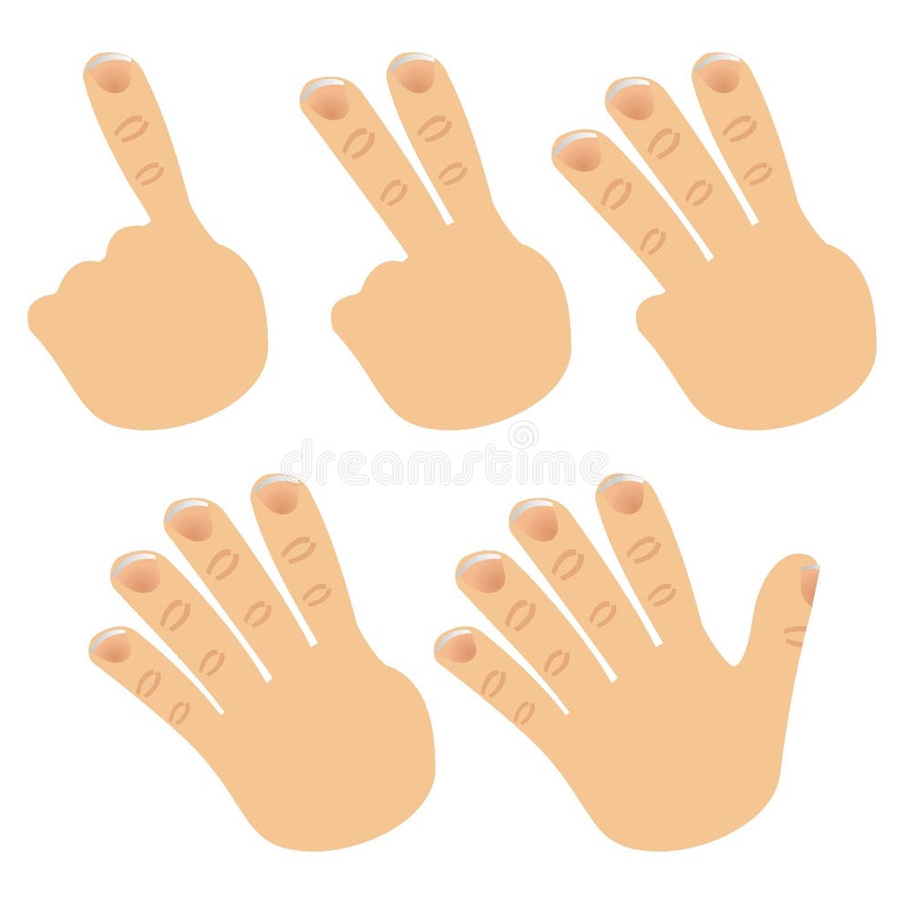 Learning Numbers Hands Stock Illustrations – 410 Learning Numbers Hands ...