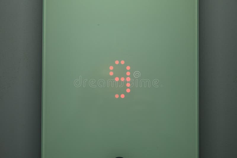 Numbers of Floor Numbers in the Elevator 1 Stock Photo - Image of light ...