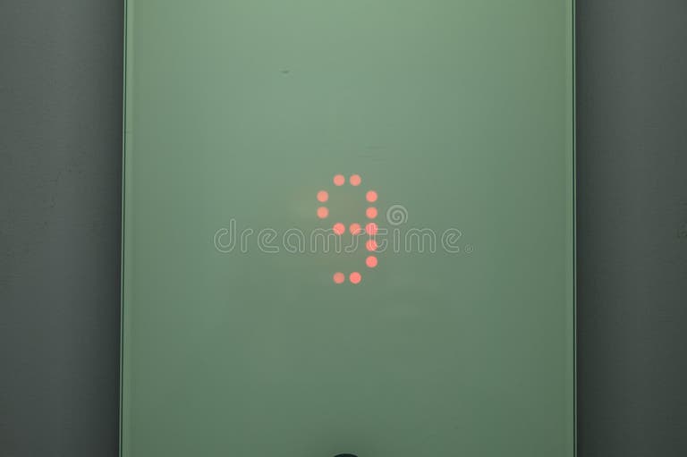 Numbers of Floor Numbers in the Elevator 1 Stock Photo - Image of light ...