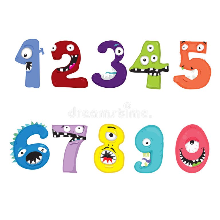 Numbers stock illustration. Illustration of goblin, kids - 50930936
