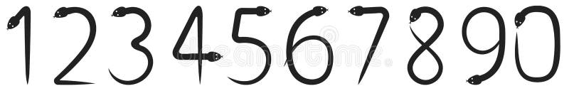 Snake Form Number Two Stock Illustrations – 14 Snake Form Number Two ...