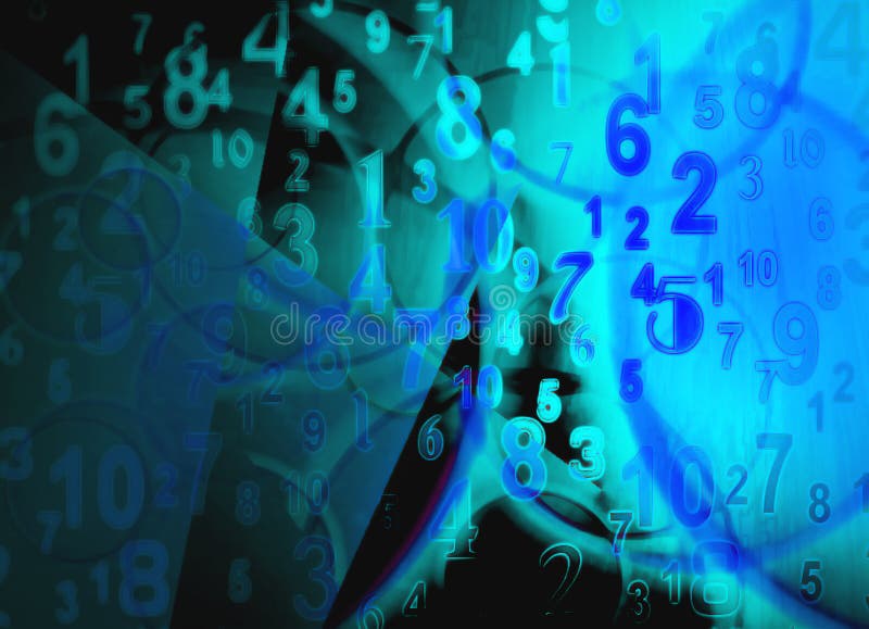 Numbers Game Abstract stock illustration. Illustration of small - 6548437
