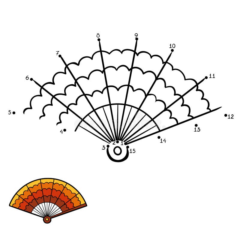 Numbers Game for Children, Fan Stock Vector - Illustration of digit ...