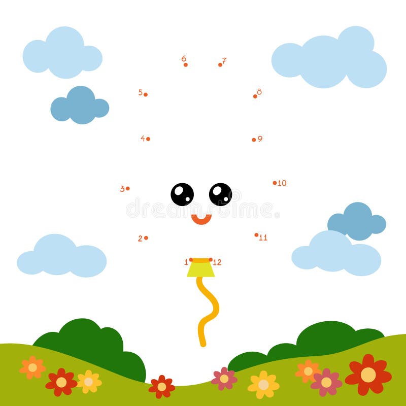 Numbers Game for Children, Party Balloon Stock Vector - Illustration of ...