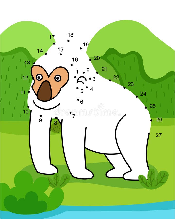 Numbers Game Education Game and Coloring Book for Children Stock Vector ...