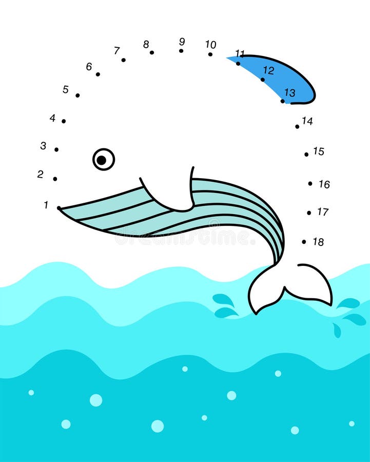 Numbers Game Education Game and Coloring Book for Children Stock Vector ...