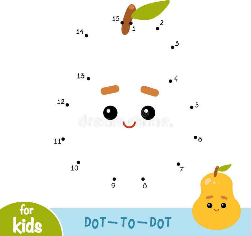 Numbers Game, Education Game for Children, Pear Stock Vector ...