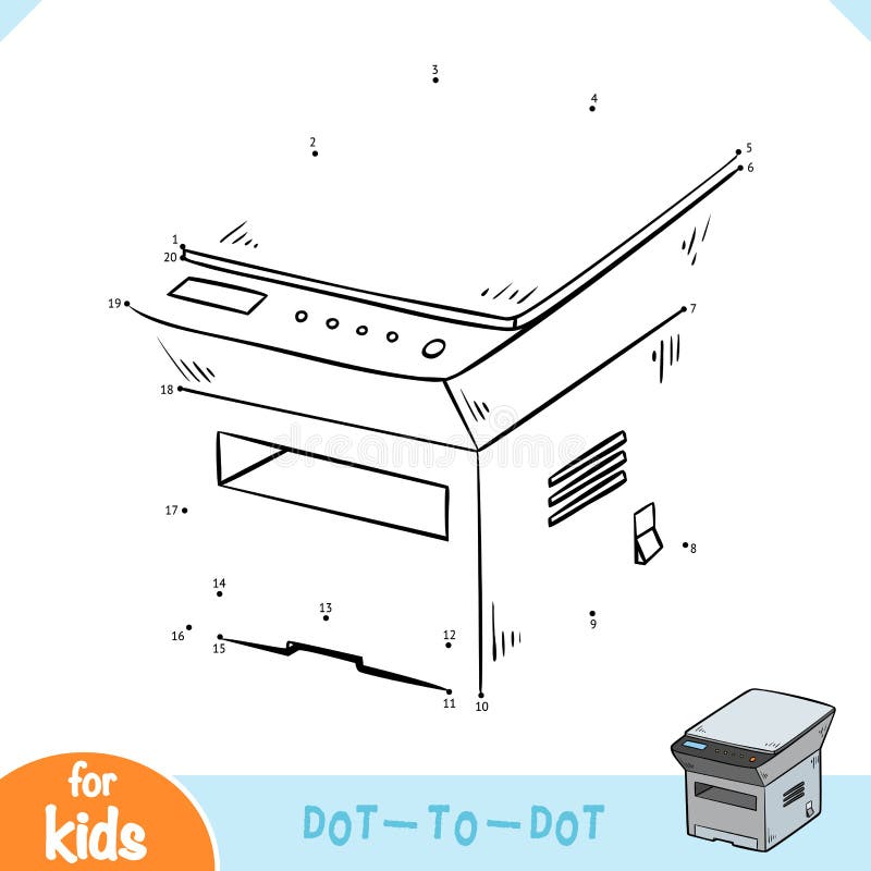 Numbers Game, Education Dot To Dot Game, Copy Machine Stock Vector ...