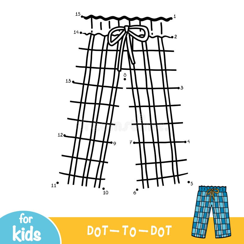 Numbers Game, Education Dot To Dot Game, Pajama Pants Stock Vector ...
