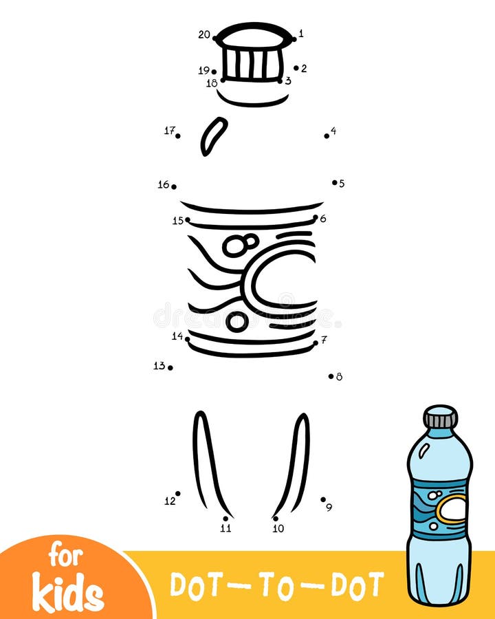 Numbers Game, Education Dot To Dot Game, Water Bottle and Glass Stock ...