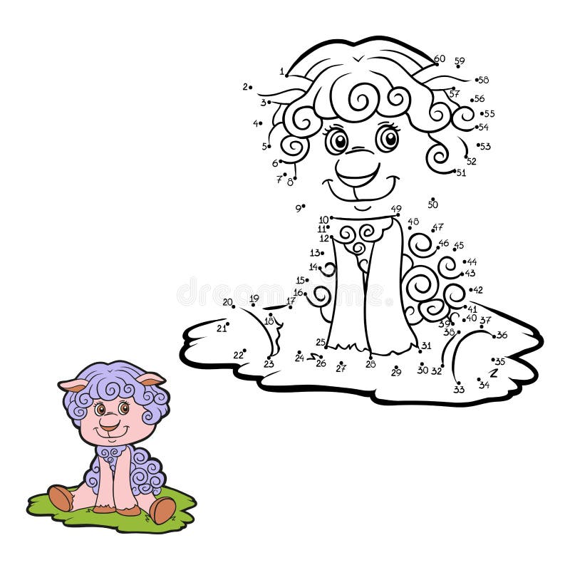 Numbers game (sheep) stock vector. Illustration of lamb - 50531739