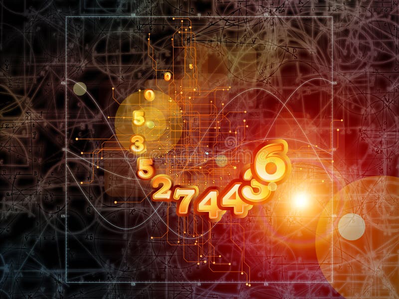 Numbers of Geometry stock illustration. Illustration of arithmetic ...