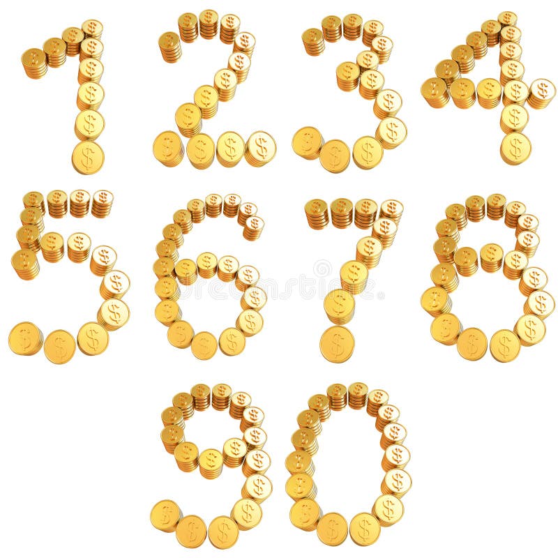 Gold Numeration Stock Illustrations – 108 Gold Numeration Stock ...