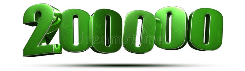 200,000 numbers. stock illustration. Illustration of banner - 164804223