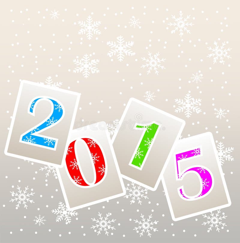 Numbers 2015 Year on a Black Background with Gold Spangles Stock Vector ...