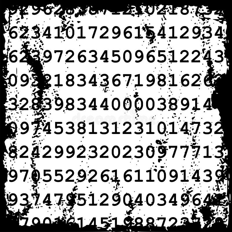 Numbers background stock illustration. Illustration of design - 6679417