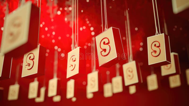 Numbers Hanging from Strings in a Room, Perfect for Educational or ...