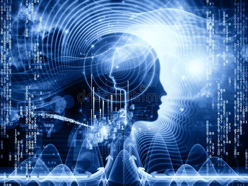 Numbers of the Mind stock illustration. Illustration of composition ...