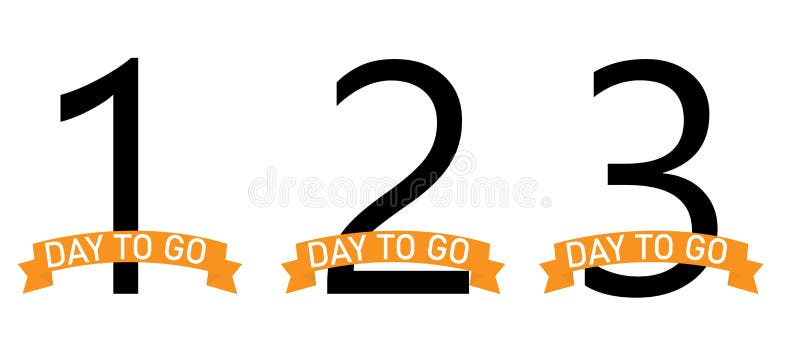 Numbers Icon,few Days To Go, Vector Illustration Stock Vector ...