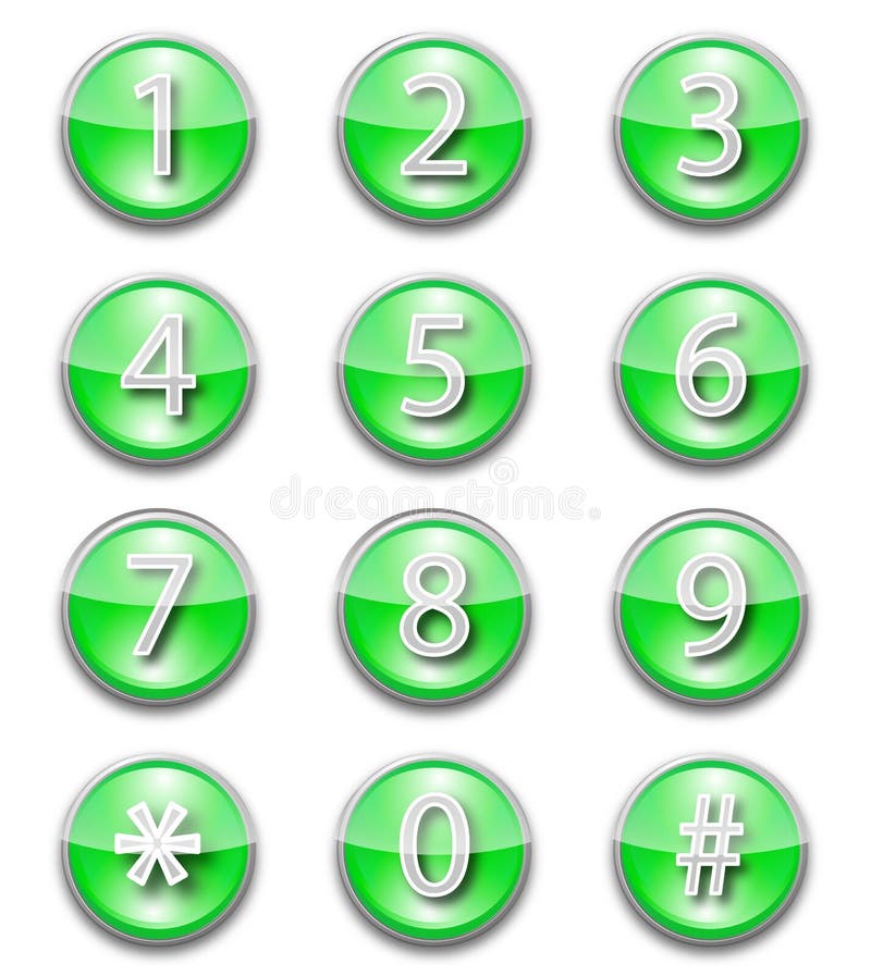 Numbers buttons stock illustration. Illustration of computer - 4055590